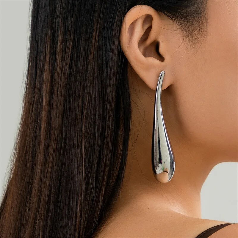 Long Style Water Drop Earrings – Okanna