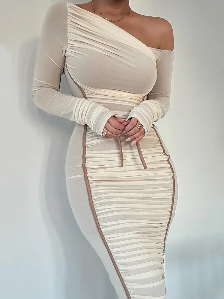 Slaying Saisha Mesh Bodycon Dress – Okanna