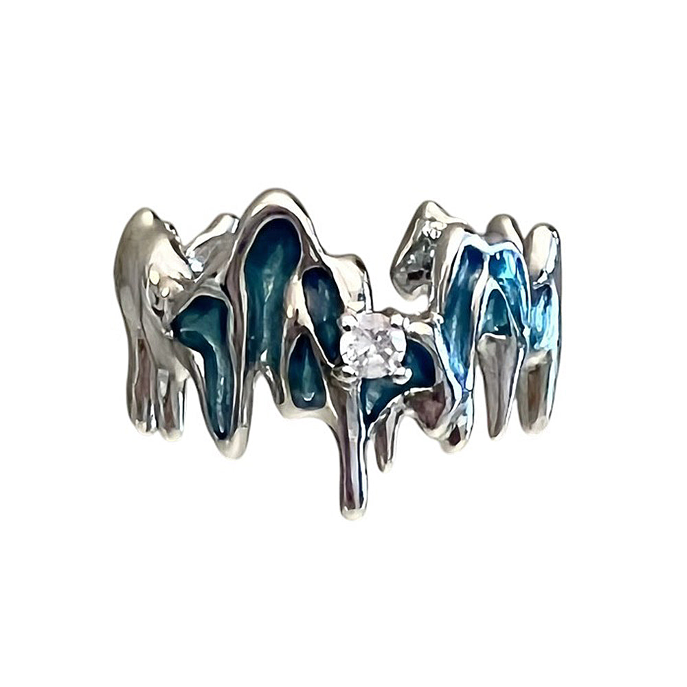 Frozen Wave Glitch Ring – Okanna