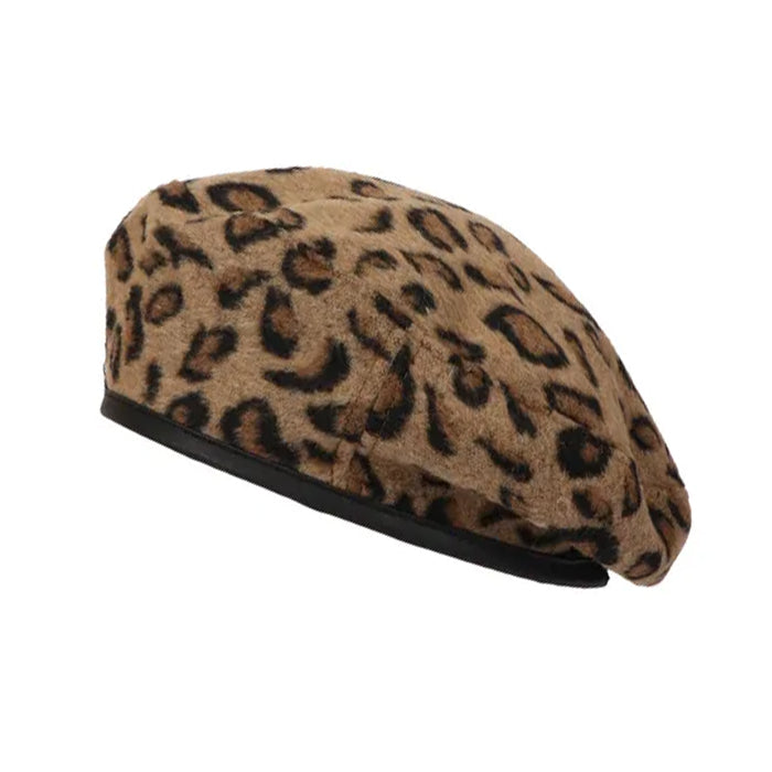 Leopard Beret Hat – Okanna
