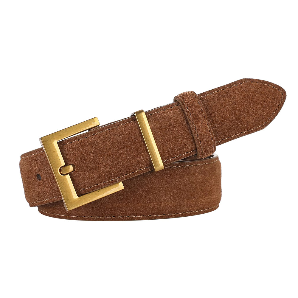 Minimalist Aesthetic Suede Belt – Okanna