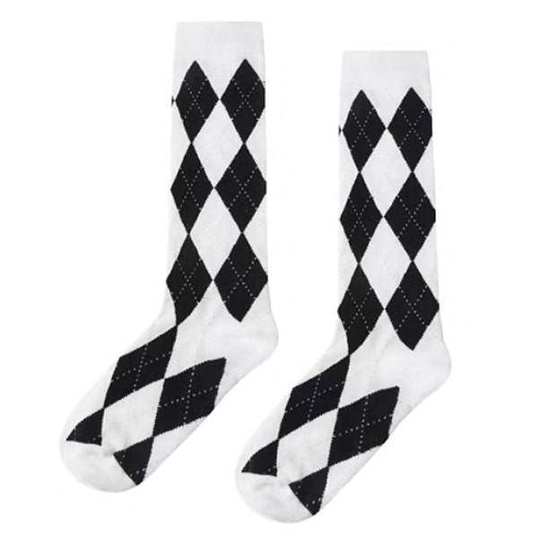 Preppy Argyle High Socks – Okanna