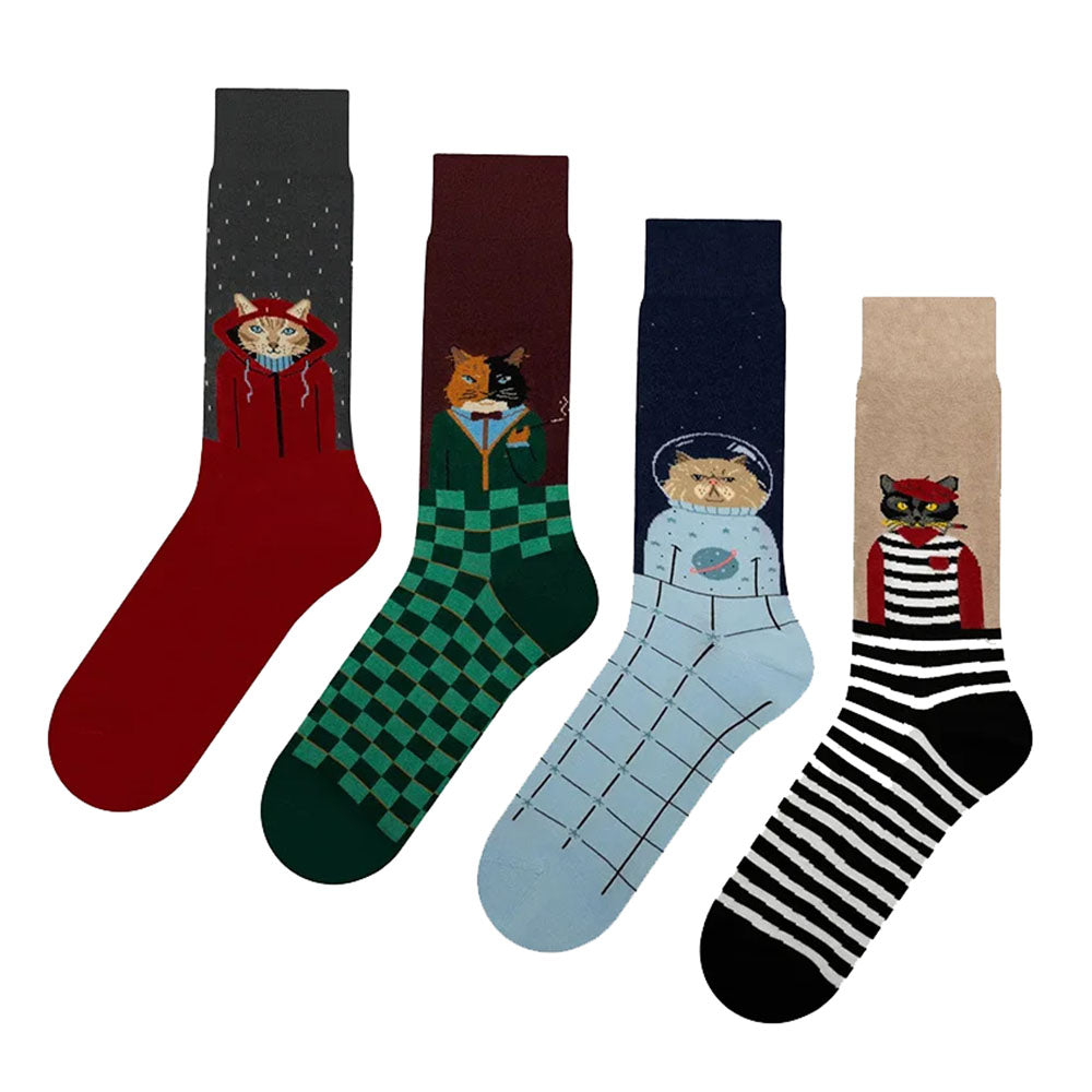 Preppy Cat Aesthetic Socks – Okanna