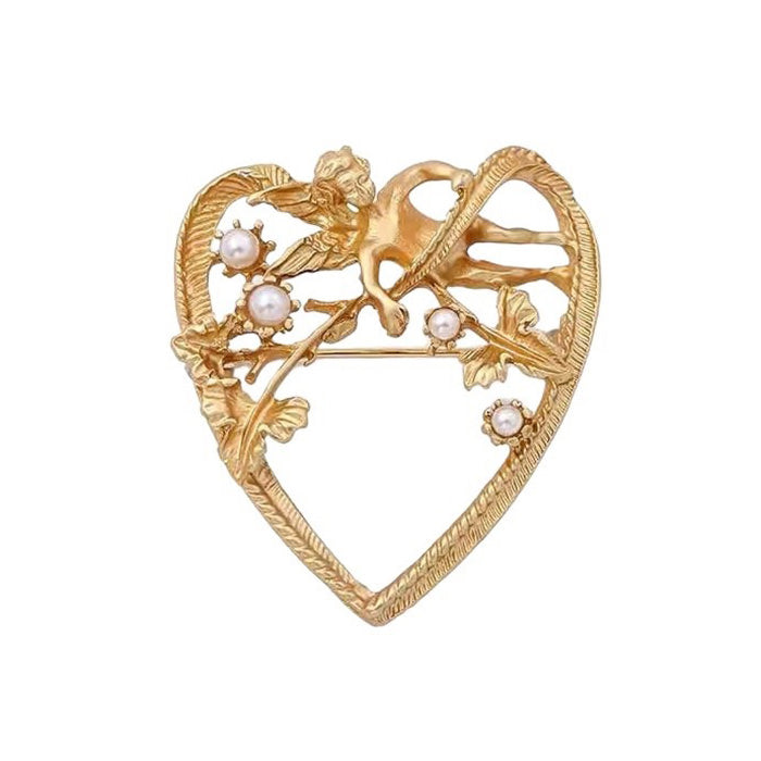 Vintage Aesthetic Angel Brooch – Okanna