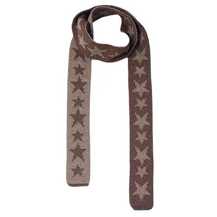 Y2K Star Skinny Scarf – Okanna